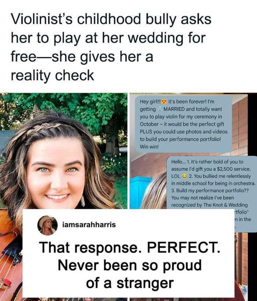 She Got Sweet Revenge After Her Childhood Bully Wanted Her To Play ...